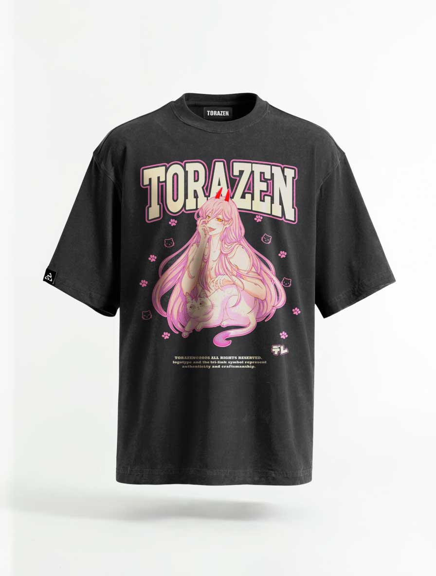 CSM Pink Devil Charm Vintage Tee – Torazen Collective
